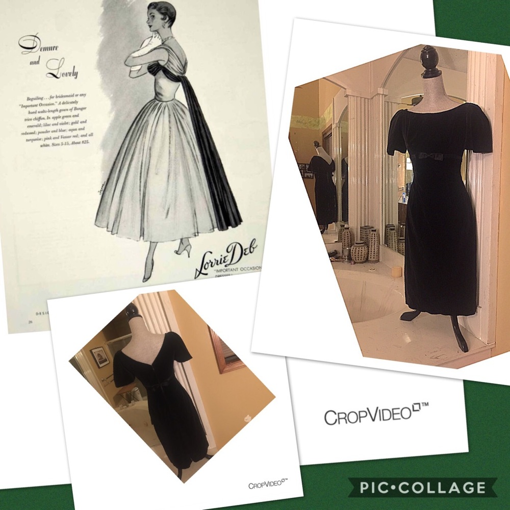 1950s True Vintage Lorrie Deb Pinup Wiggle Dress - Gem